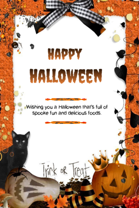Happy Halloween template 2025 | PosterMyWall