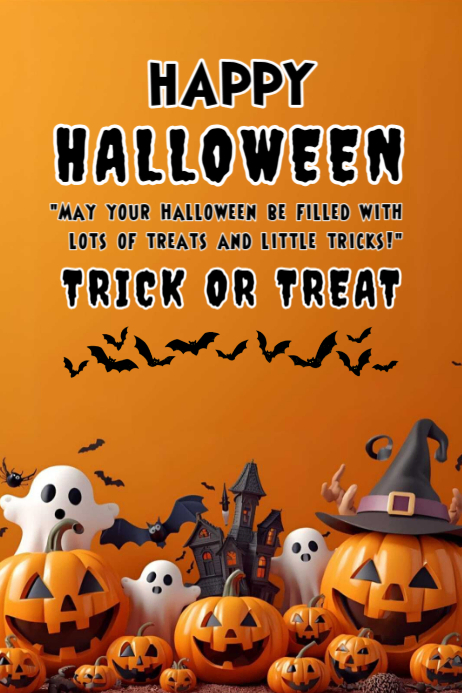 Happy Halloween template 2025 | PosterMyWall