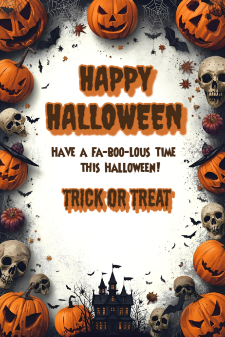 Happy Halloween template 2025 | PosterMyWall