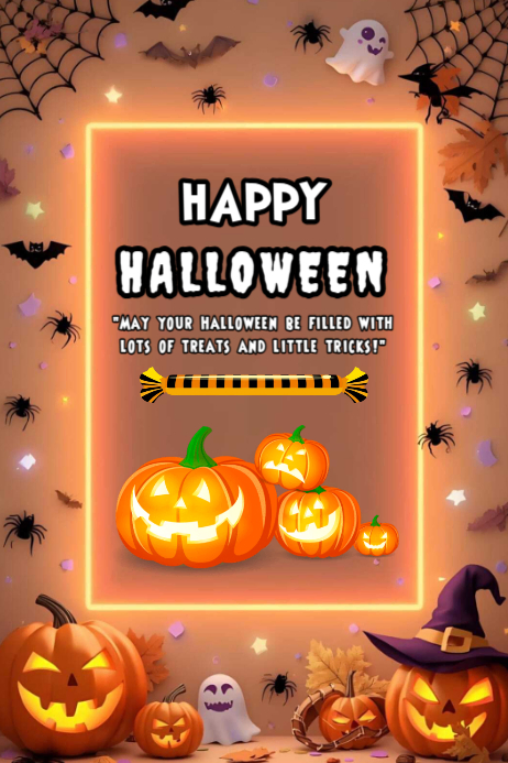 Happy Halloween template 2025 | PosterMyWall
