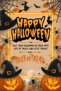 Happy Halloween template 2025 | PosterMyWall