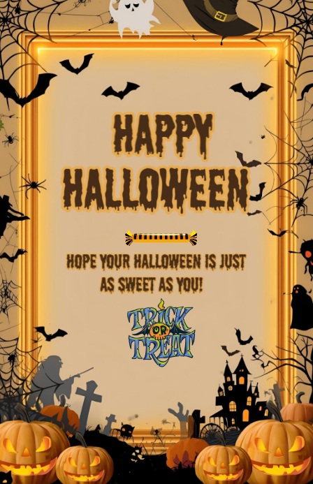 Happy Halloween template 2025 | PosterMyWall