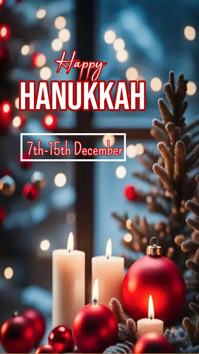 Happy hanukkah day instagram story Template | PosterMyWall