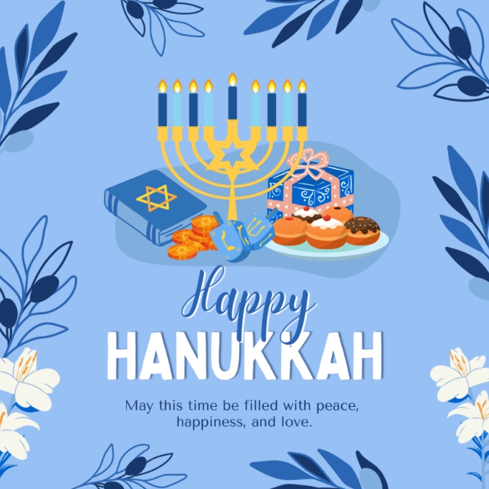 Happy hanukkah Template | PosterMyWall