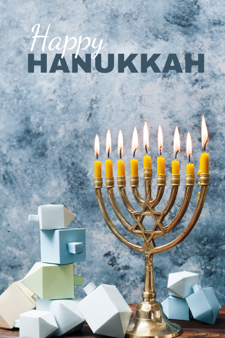 HAPPY HANUKKAH Template | PosterMyWall