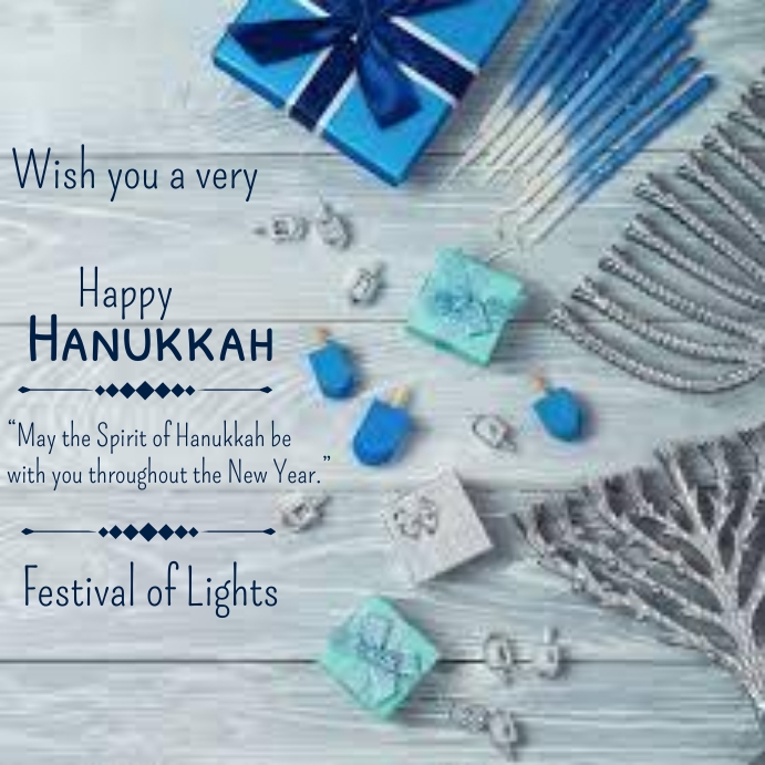 happy hanukkah instagram post (1) Template | PosterMyWall