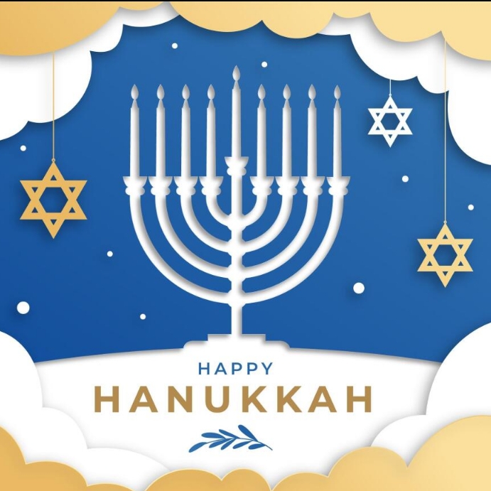 Happy Hanukkah poster design template | PosterMyWall