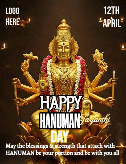 Copy of Happy Hanuman Jayanthi Day Flyer (us Letter) | PosterMyWall