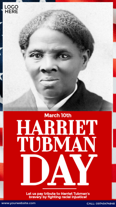 Plantilla de Happy Harriet Tubman Day Design | PosterMyWall