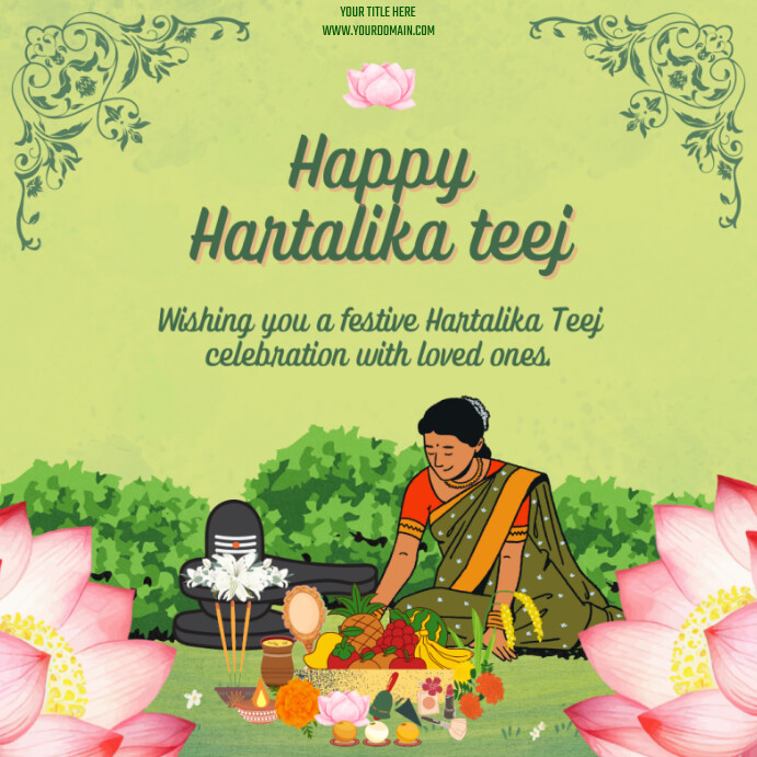 Happy Hartalika Teej Template | PosterMyWall