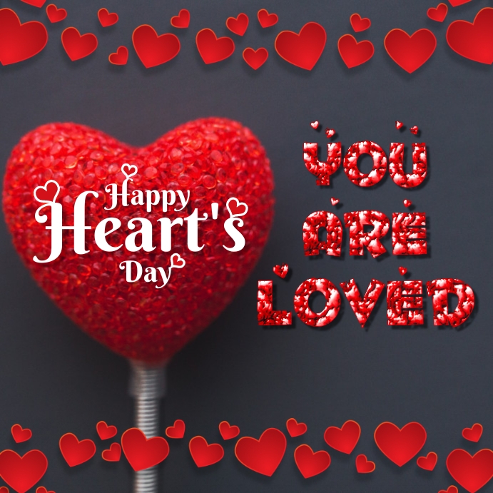 Happy Heart's Day Template | PosterMyWall