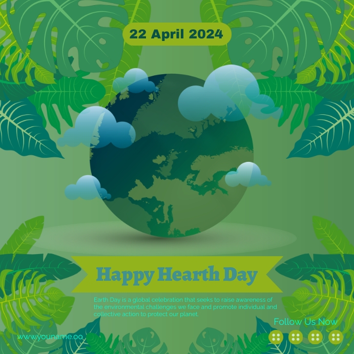 Copy of Happy hearth day | PosterMyWall
