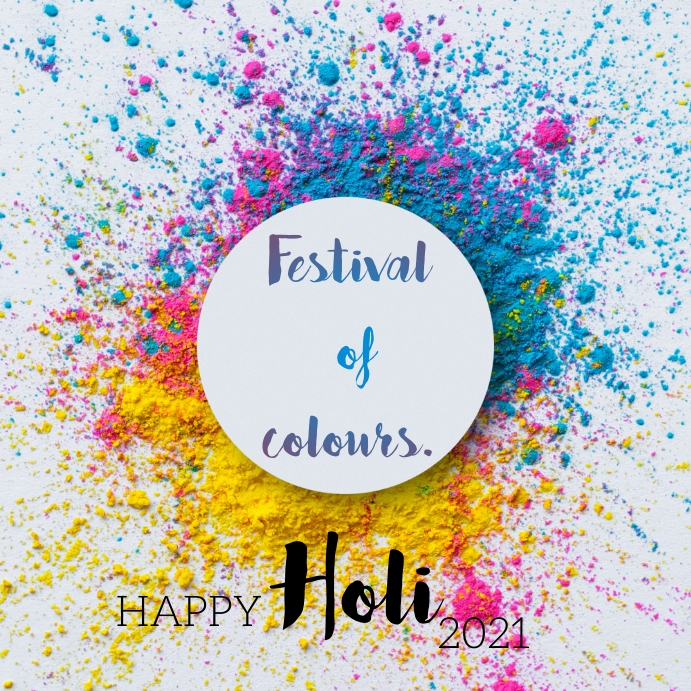 Happy holi card Template | PosterMyWall