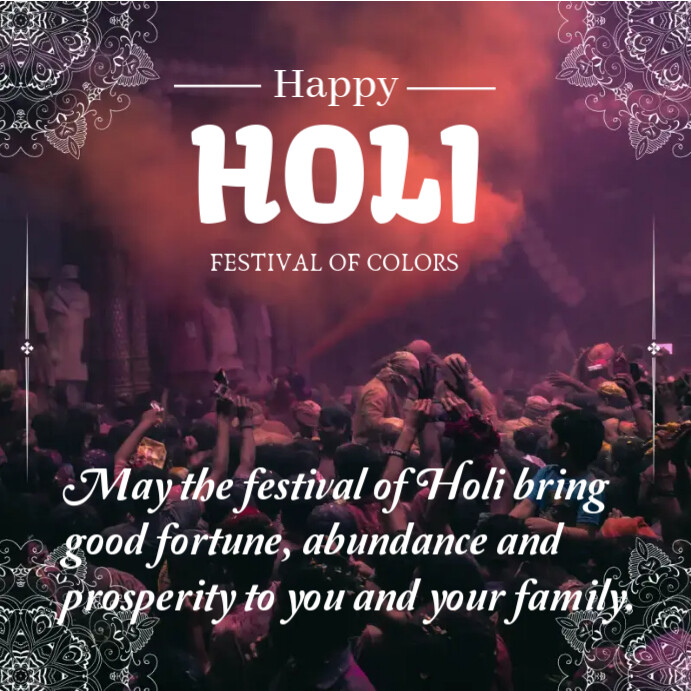 Happy holi celebration flyers Template | PosterMyWall