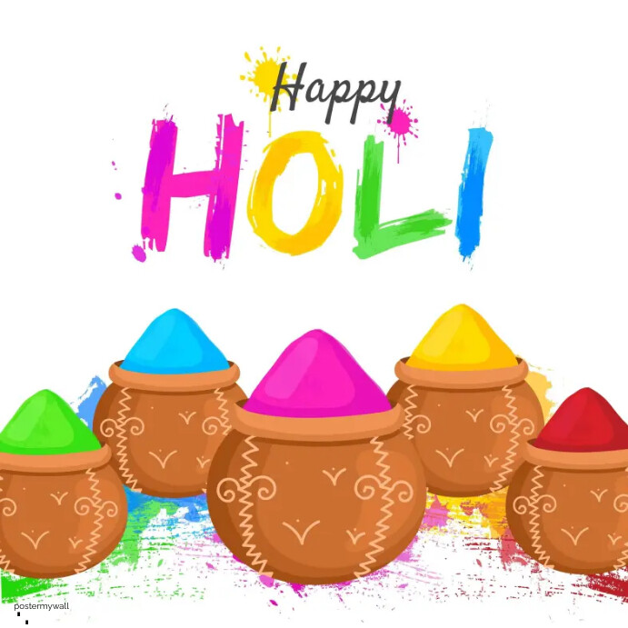 Copy of Happy Holi day | PosterMyWall
