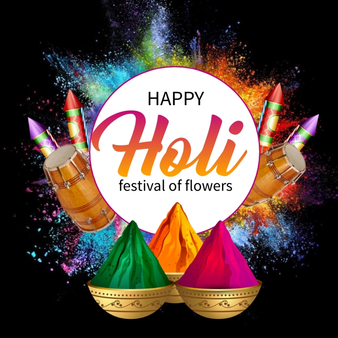 Happy Holi Template | PosterMyWall