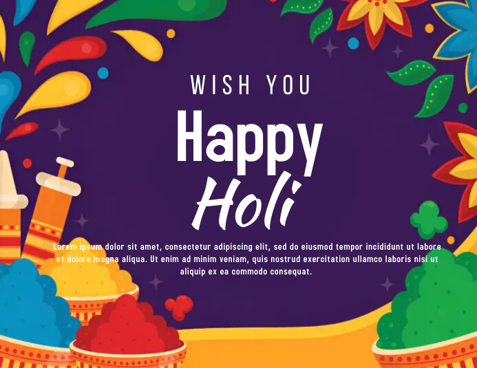 happy holi Template | PosterMyWall
