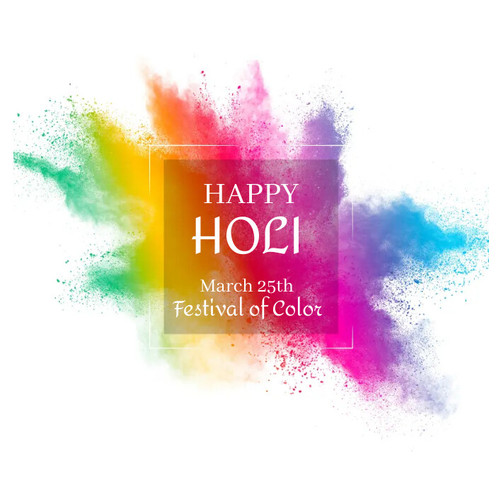 Happy Holi Template | PosterMyWall