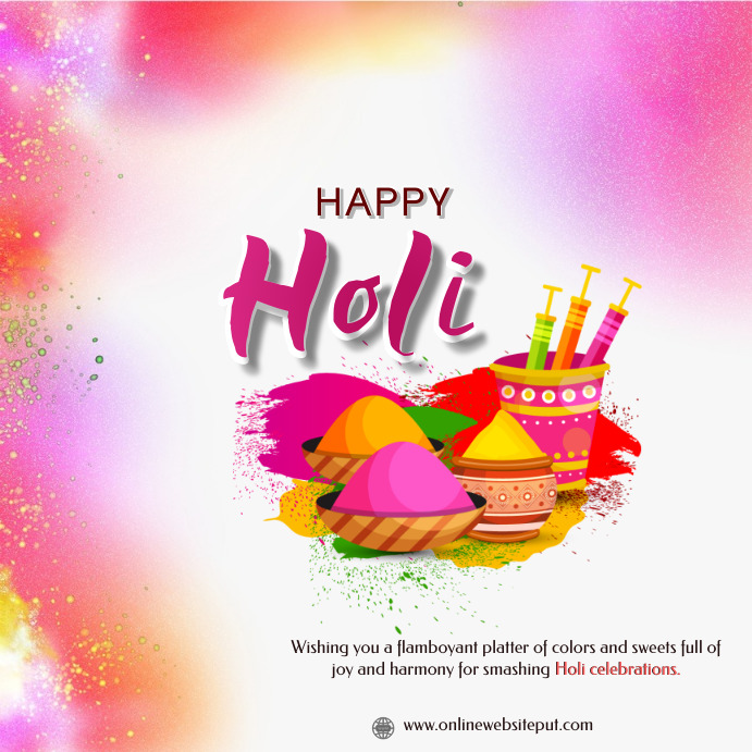 Happy Holi Template | PosterMyWall
