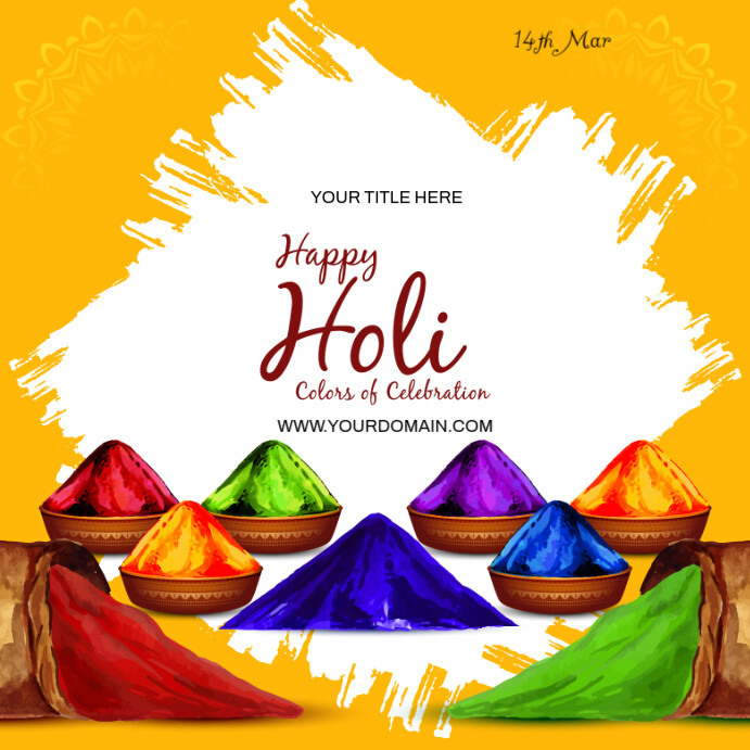 Happy Holi Template | PosterMyWall