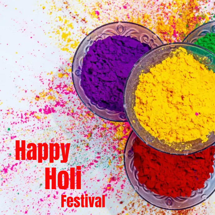 Happy holi Template | PosterMyWall