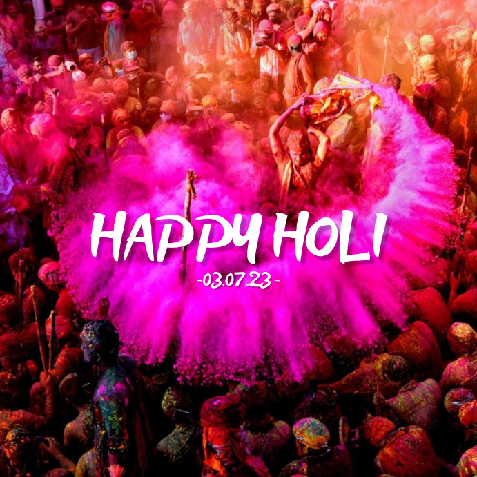 Happy Holi Template | PosterMyWall