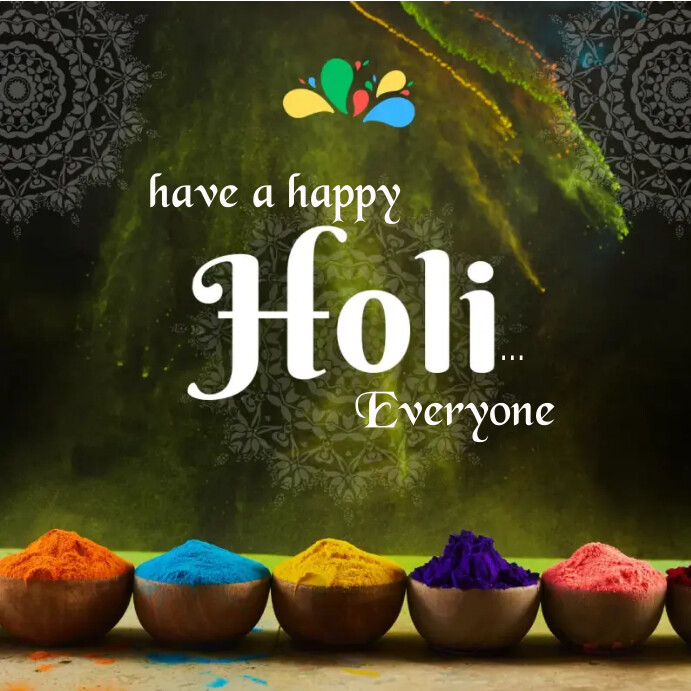 Happy holi instagram post 2024 Template | PosterMyWall