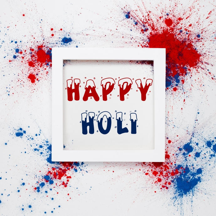 Happy holi instagram post Template | PosterMyWall
