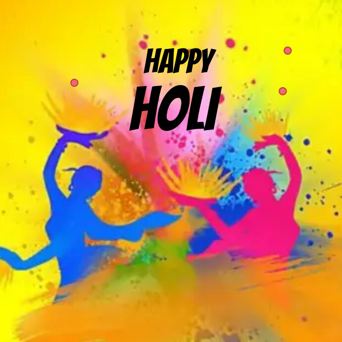 Happy holi Instagram post Template | PosterMyWall