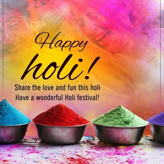 Copy of Happy holi instagram post | PosterMyWall