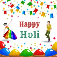 Happy Holi Instagram post Template | PosterMyWall