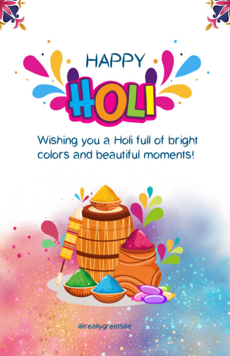 Copy of Happy Holi template 2025 | PosterMyWall