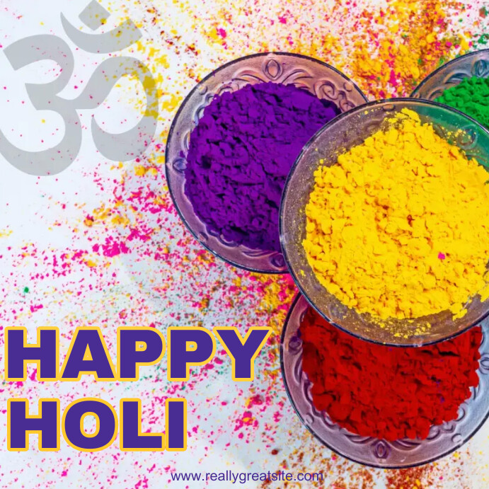 Happy holi templates instagram post | PosterMyWall