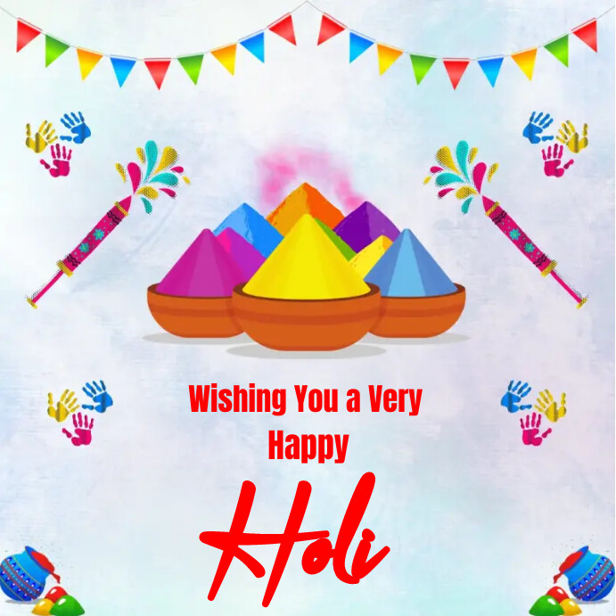 Happy Holi Templates Online Greeting Cards | PosterMyWall