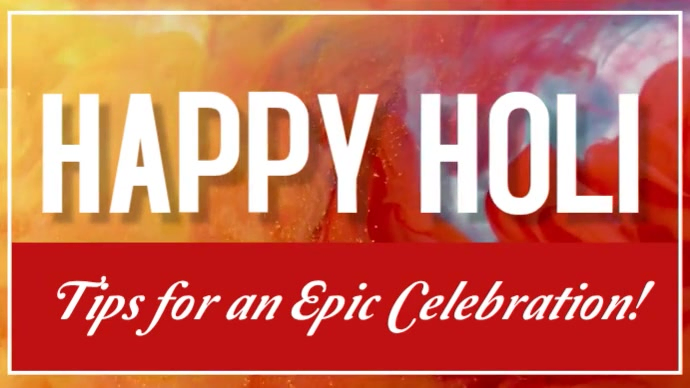 Happy Holi Video Template 2026 | PosterMyWall