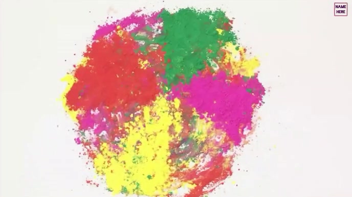 Happy Holi Wishes Animation video Template | PosterMyWall