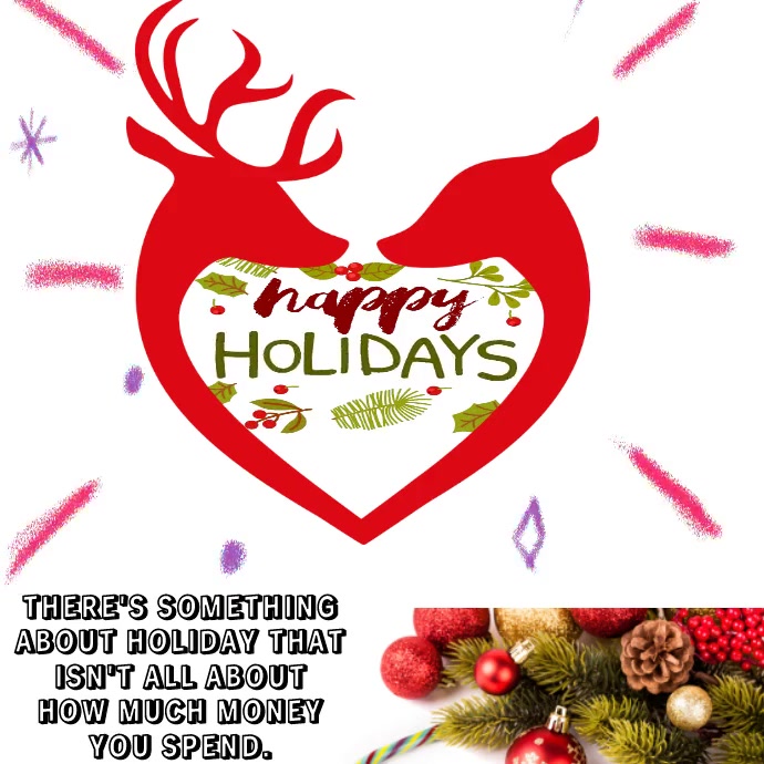 HAPPY HOLIDAY INSTAGRAM POST TEMPLATE | PosterMyWall