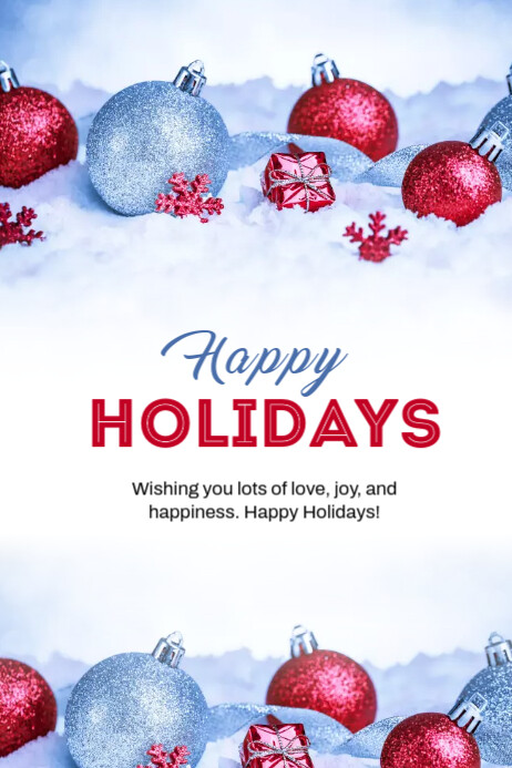 Happy Holidays Banner Template | PosterMyWall