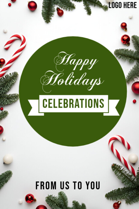 Copy of Happy holidays celebration ad design | PosterMyWall