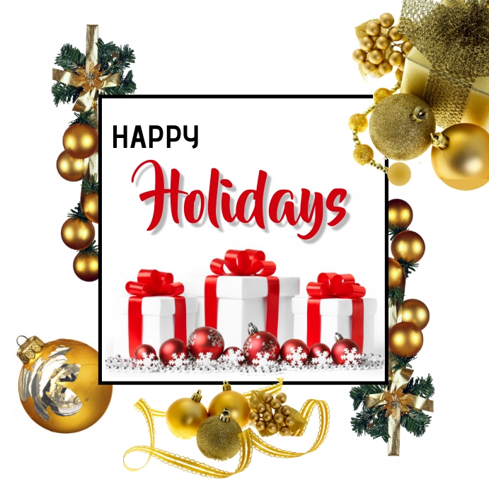 Happy holidays Template | PosterMyWall