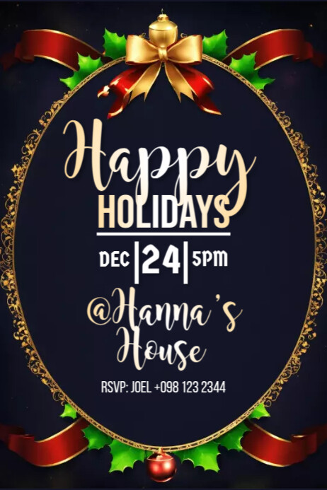 Plantilla de Happy Holidays | PosterMyWall