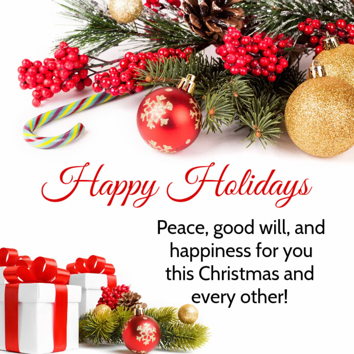 Happy holidays Template | PosterMyWall