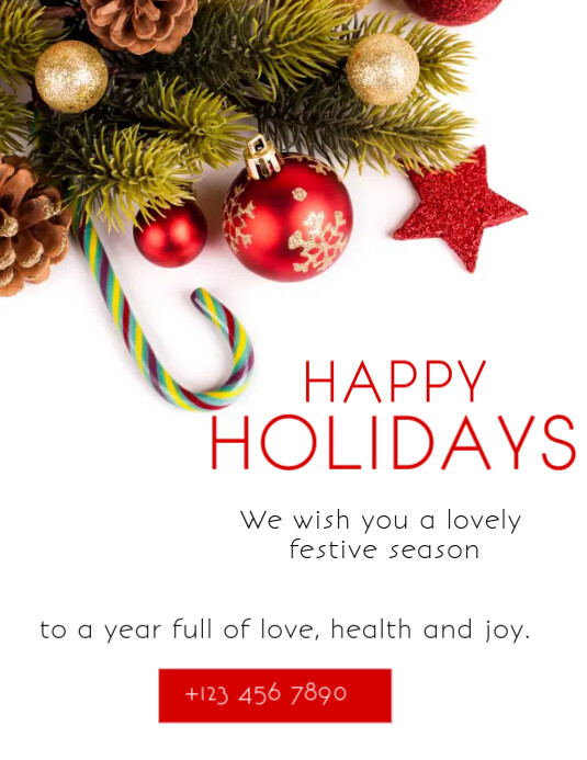 Happy holidays Template | PosterMyWall