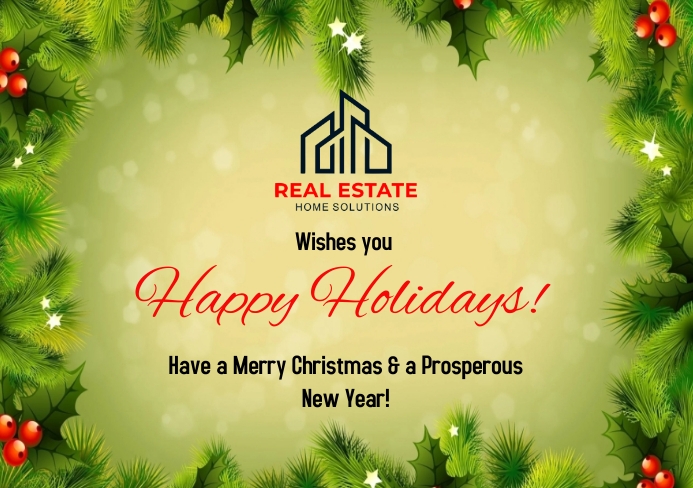 HAPPY HOLIDAYS E-FLYER Template | PosterMyWall