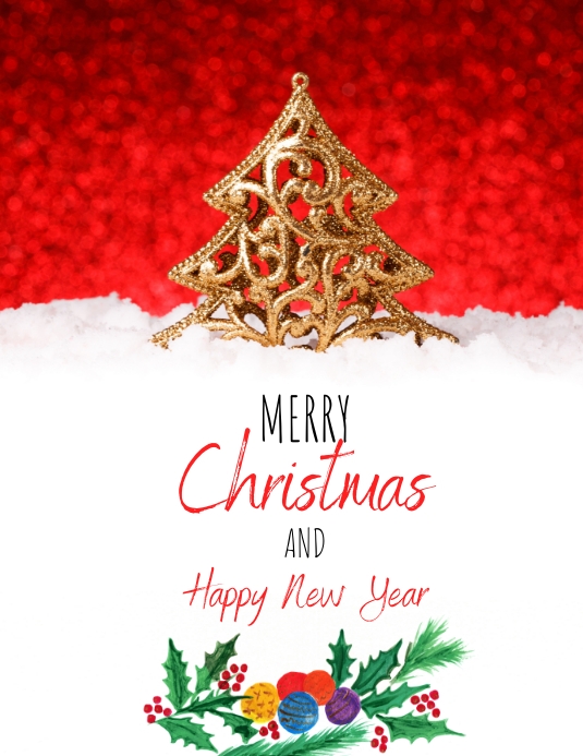 Happy Holidays Flyer Template | PosterMyWall