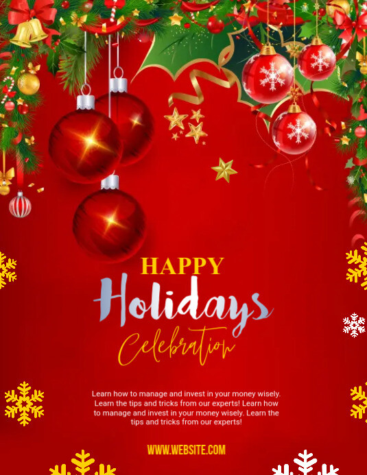 Copy of Happy Holidays flyer | PosterMyWall