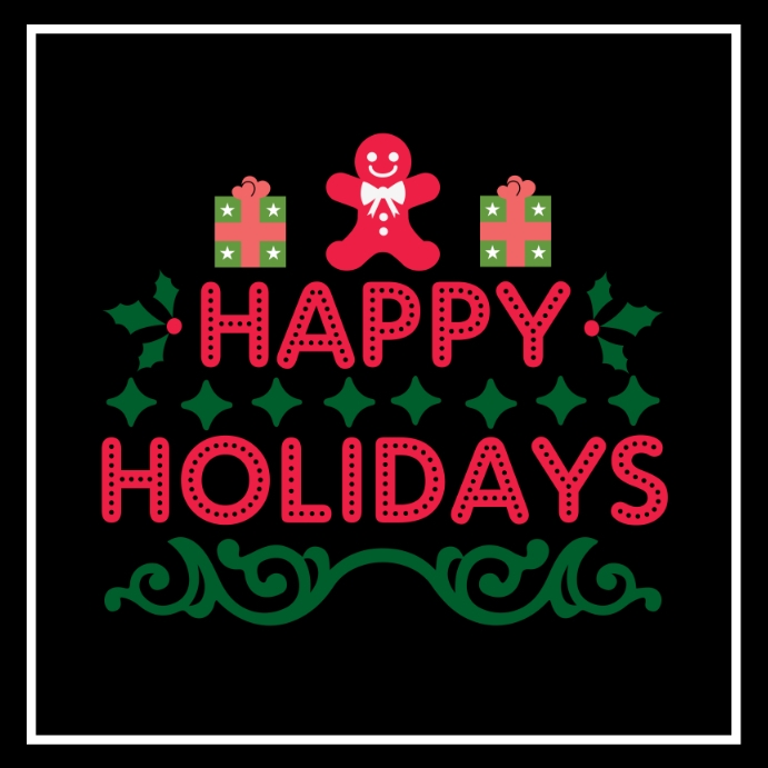 Happy holidays flyer Template | PosterMyWall