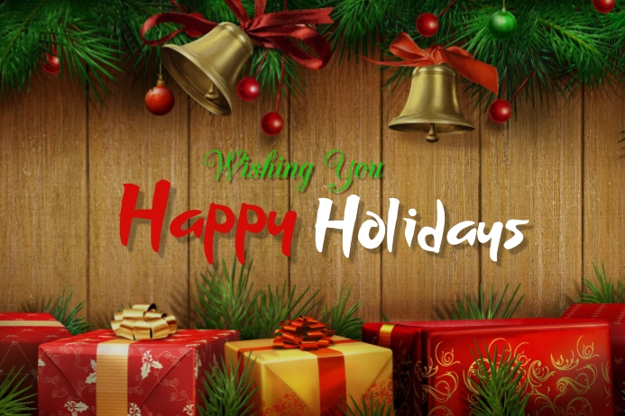 Happy holidays flyer Template | PosterMyWall