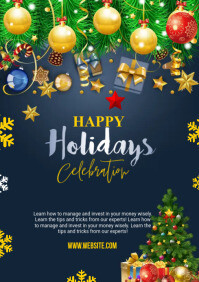Happy Holidays Flyer Template | PosterMyWall
