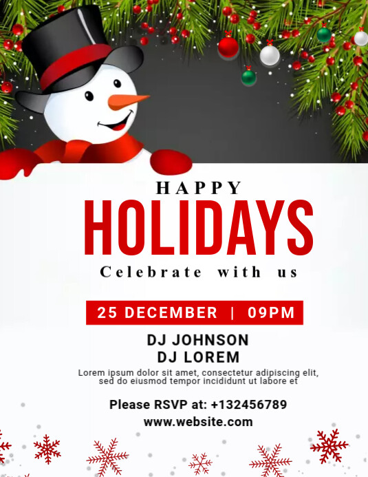 Copy of Happy Holidays Flyer Template | PosterMyWall